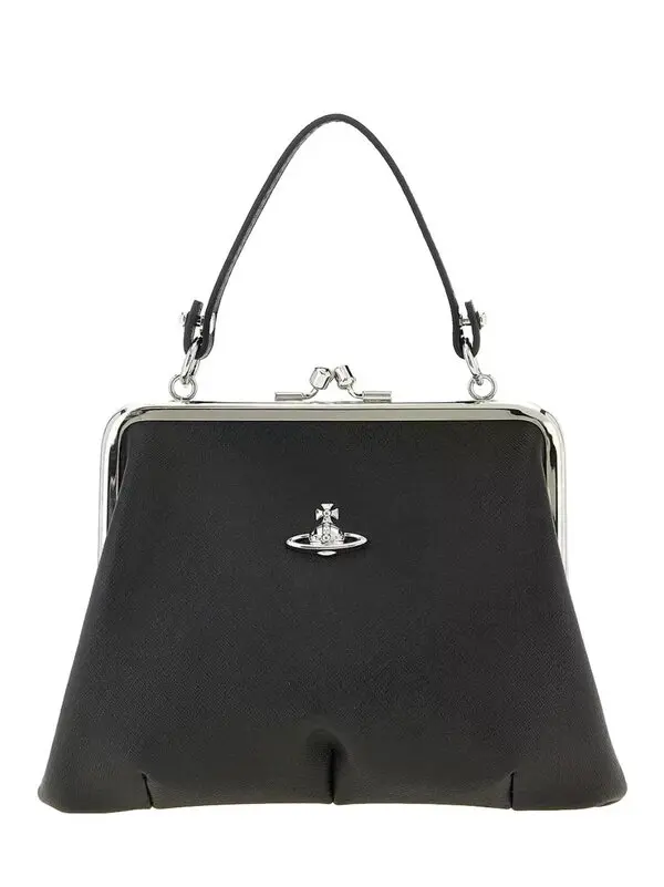VIVIENNE WESTWOOD Granny Frame Clutch - Black