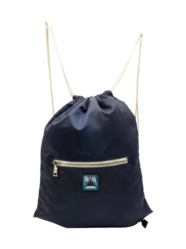 Prada Tessuto Drawstring Backpack 2000-2026 - Blue