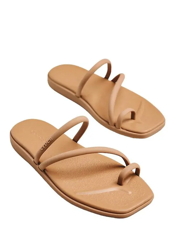 CROCS Miami Toe-loop Sandals - Milk Chocolate