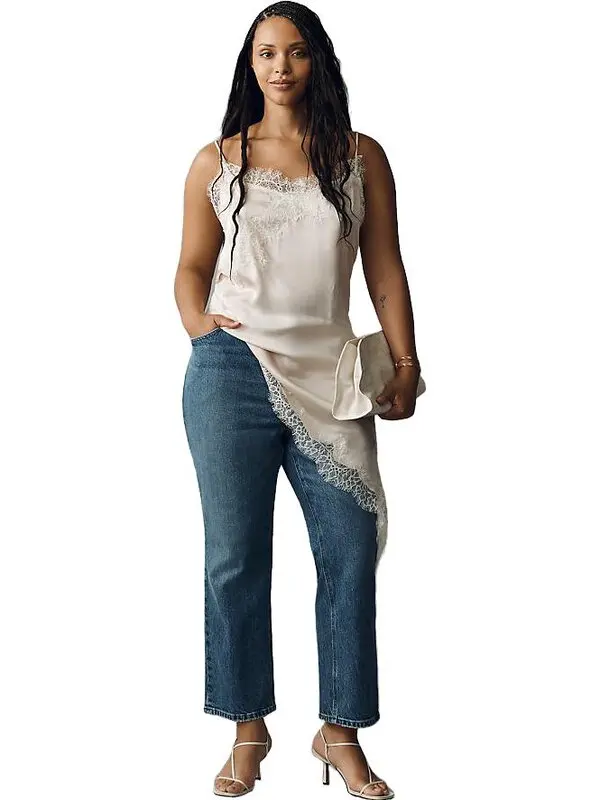 Good American Vintage Straight Mid-rise Straight-leg Jeans - Indigo