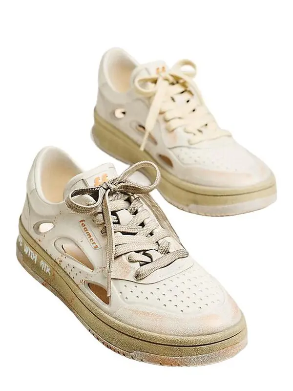 FOAMERS F6001 Cutout Sneakers - White