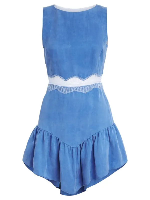 Claudie Pierlot Backless Mini Dress - Blue