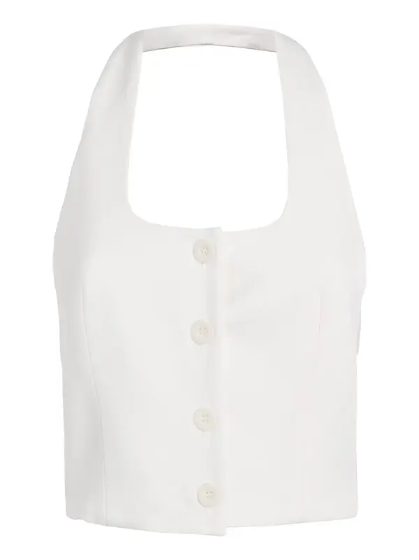 Claudie Pierlot Backless Waistcoat - White