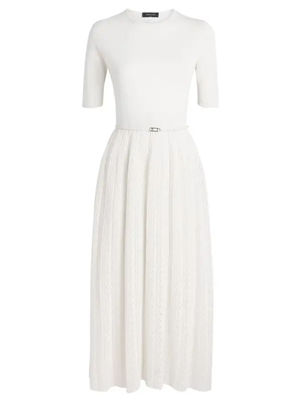 Fabiana Filippi Knitted Midi Dress - Ivory
