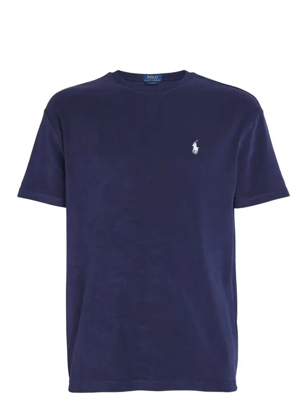 Polo Ralph Lauren Cotton-blend Terry Cloth T-shirt - Navy