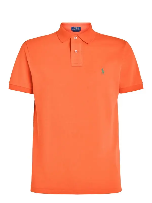 Polo Ralph Lauren Cotton Mesh Custom-fit Polo Shirt - Orange