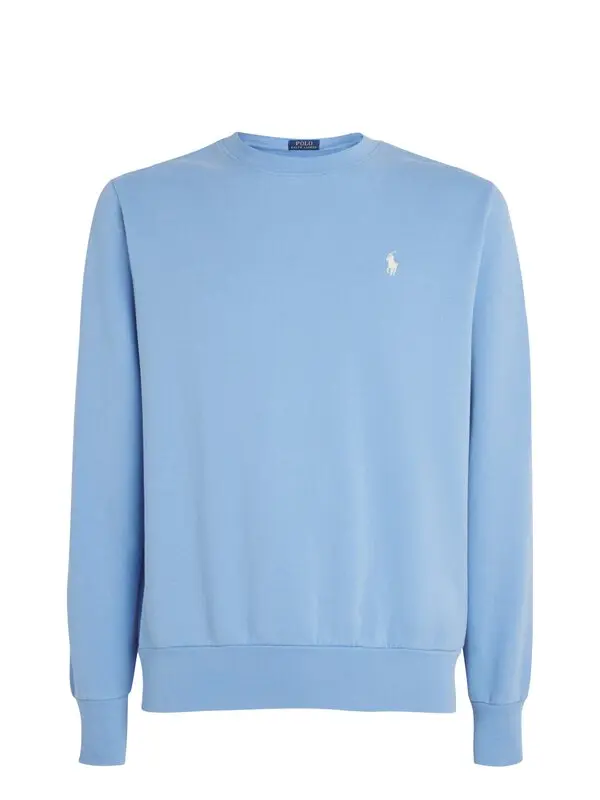 Polo Ralph Lauren Cotton Loopback Fleece Crewneck Sweatshirt - Blue
