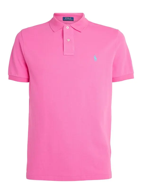 Polo Ralph Lauren Cotton Mesh Custom-fit Polo Shirt - Pink