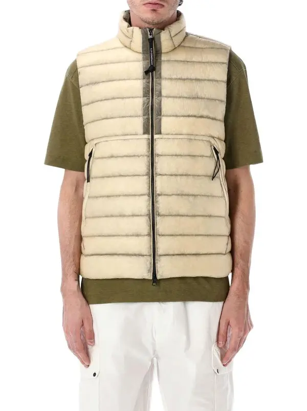 C.P. COMPANY Quilted Vest - Yellow Cream