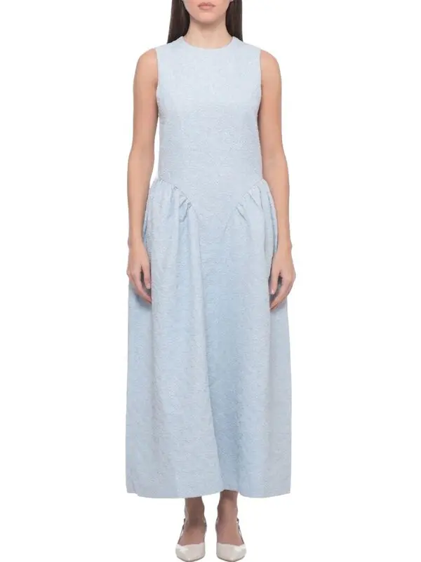 ROTATE BY BIRGER CHRISTENSEN Midi Dress - Sky Blue