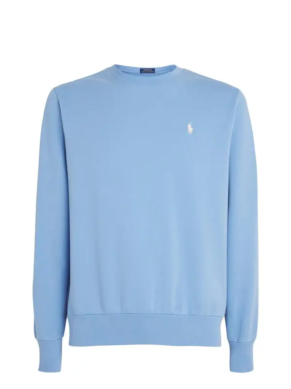 Polo Ralph Lauren Cotton Loopback Fleece Crewneck Sweatshirt - Blue