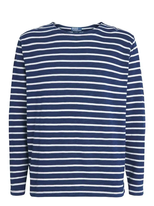 Polo Ralph Lauren Cotton Stripe Long-sleeve T-shirt - Blue