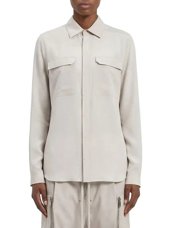 Rick Owens Wool Shirt - Beige