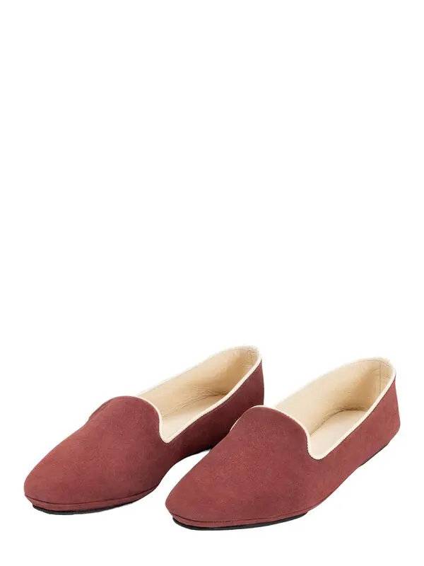 Frette Suede Jewlement Slippers - Brown