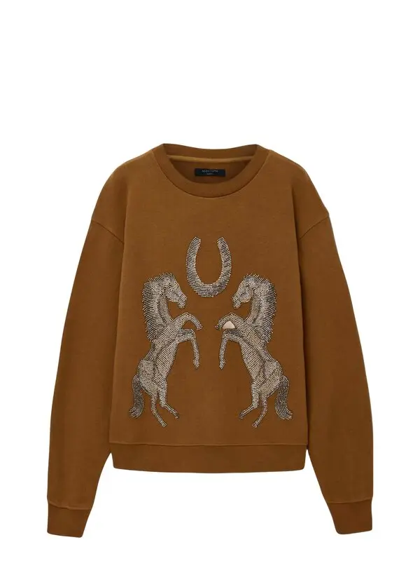 ALLSAINTS Cotton Pippa Sweatshirt - Brown