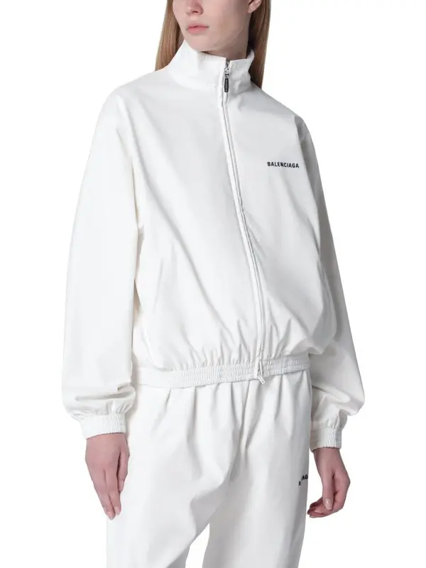 Balenciaga Back Track Jacket - White