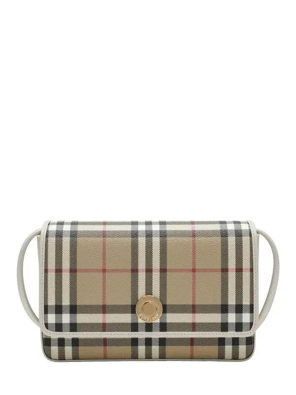 Burberry Hampshire Check Pattern Bag - Beige