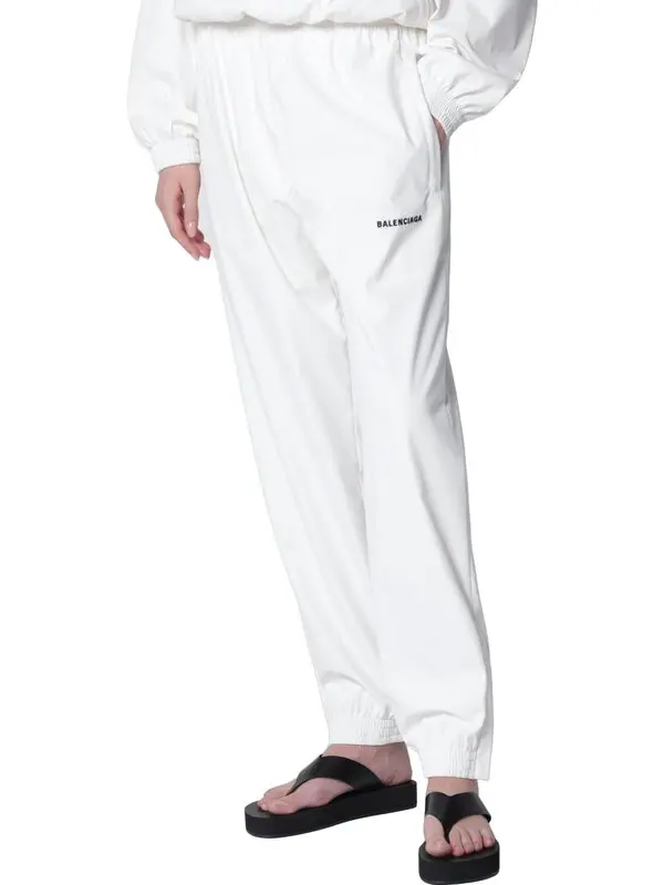 Balenciaga Logo Jogging Pants - White