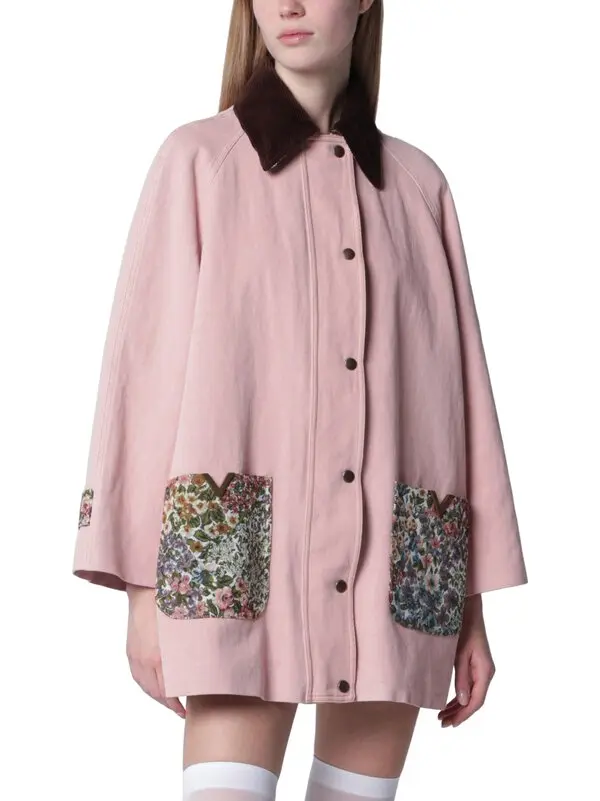 Valentino Garavani Denim Caban Jacket - Pink