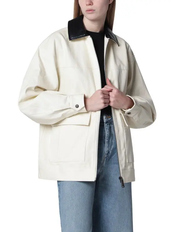 ANINE BING Holden Cotton Jacket - White
