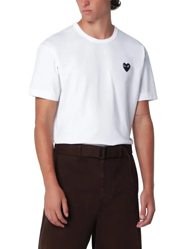 Play Comme Des Garcon Cotton T-shirt - White