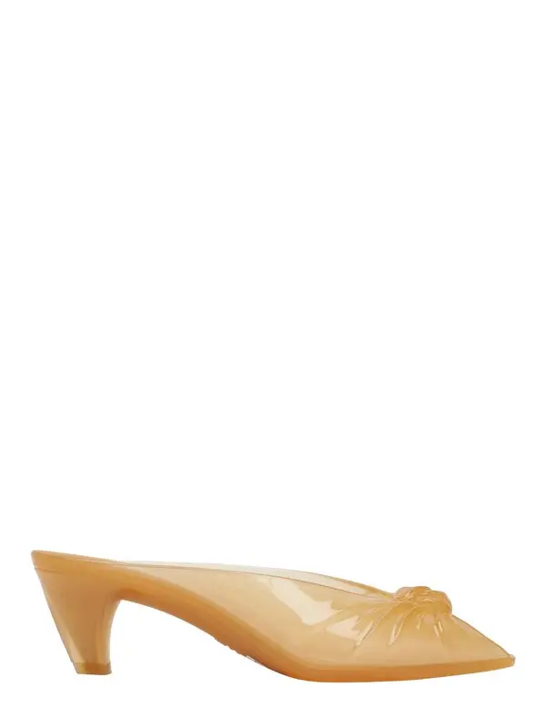 Chloé Jelly Mules With Bow - Orange
