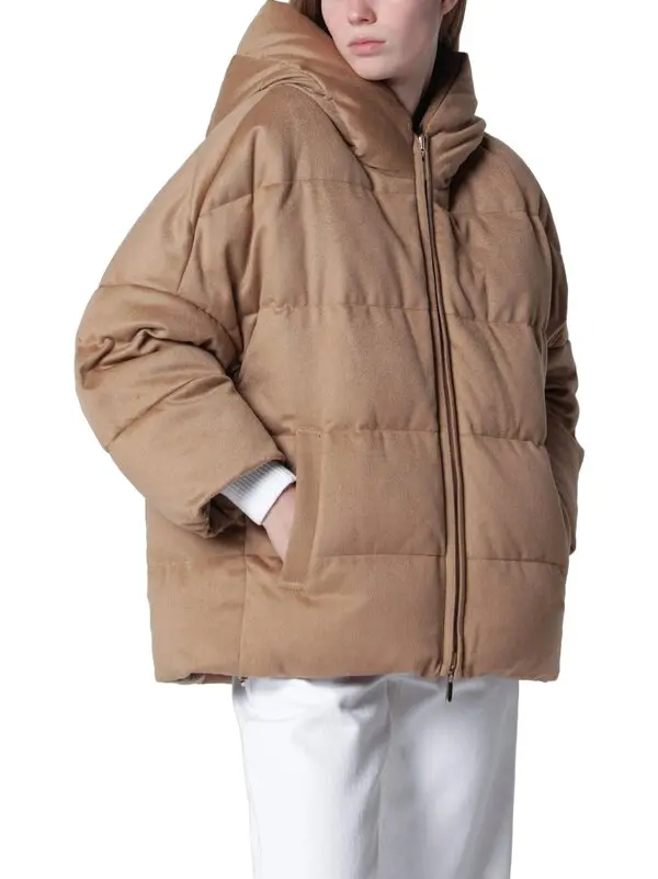 Max Mara Reversible Camel Down Jacket - Beige