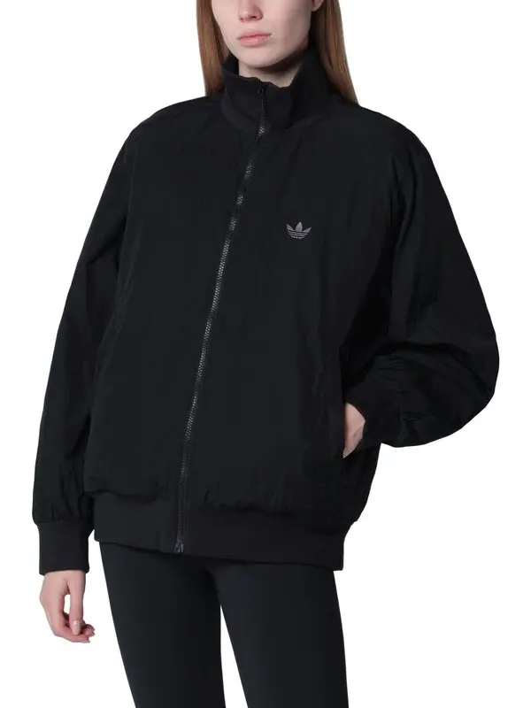 ADIDAS ORIGINALS Oversized Nylon Bomber Jacket - Black