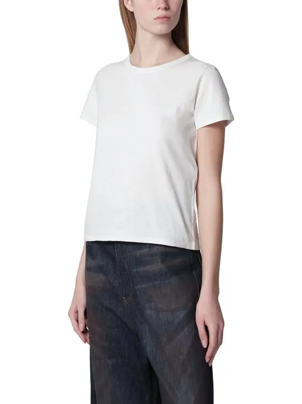 MAISON MARGIELA Cotton Jersey Short-sleeve T-shirt - White