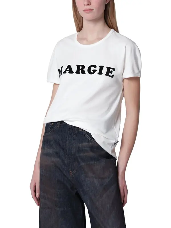 MAISON MARGIELA Vintage Jersey Cotton T-shirt - White