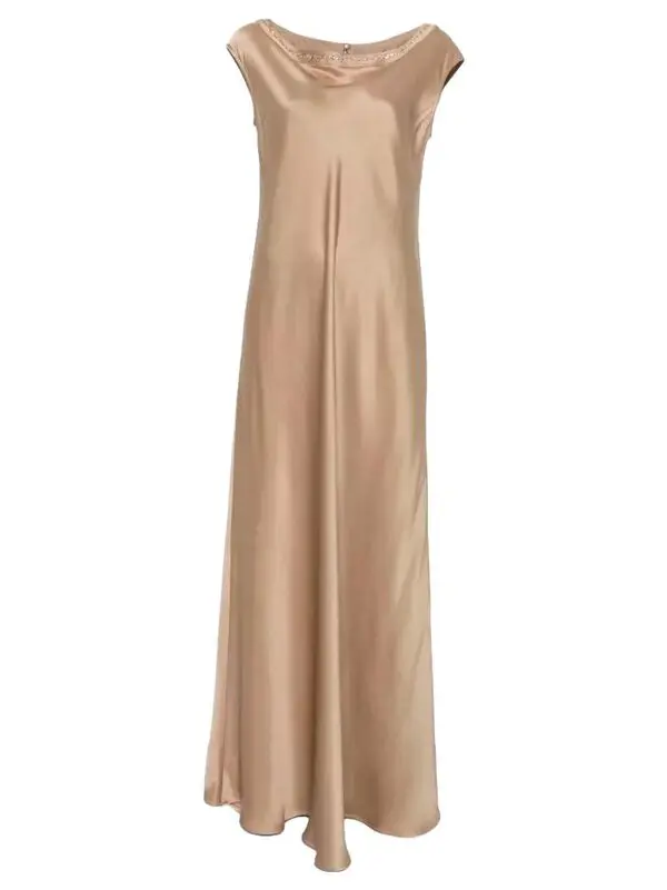 Antonelli Firenze Maxwell Sequin-embellished Maxi Dress - Neutrals