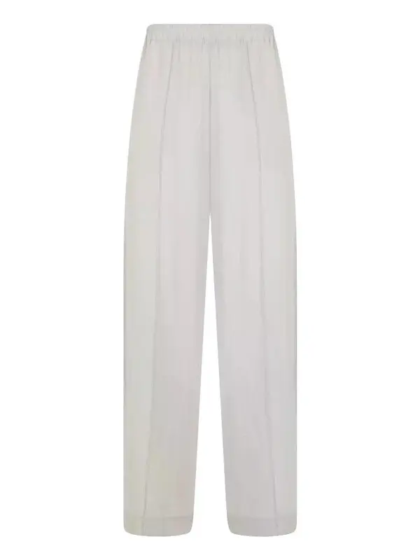 Fabiana Filippi Elasticated Wide-leg Trousers - Grey
