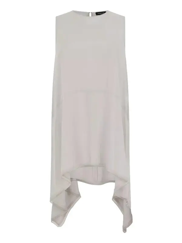 Fabiana Filippi Asymmetric Sleeveless Top - Grey