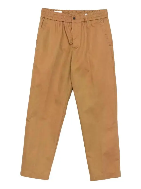MYTHS Elasticated-waistband Trousers - Brown