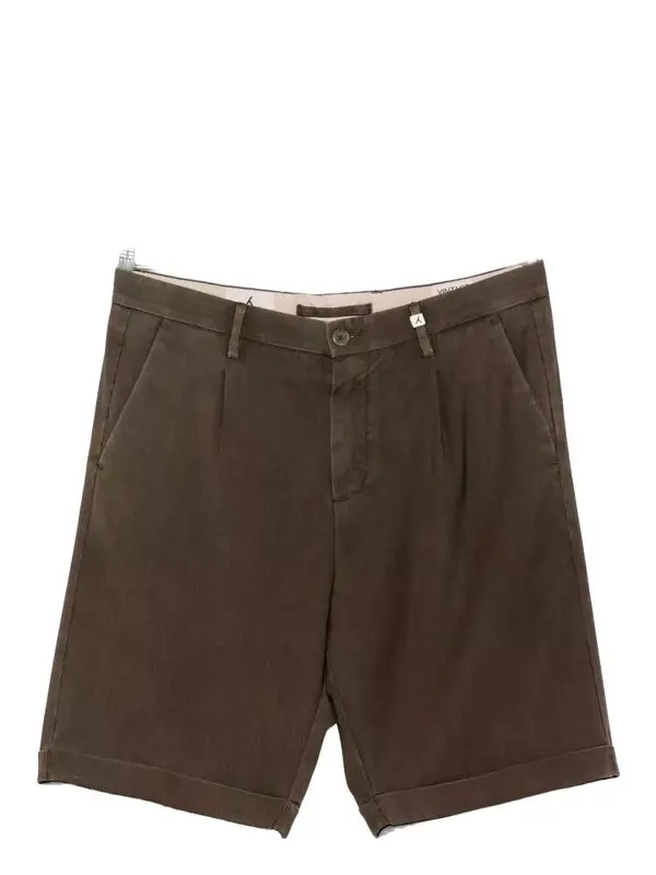 MYTHS Pleated Shorts - Brown