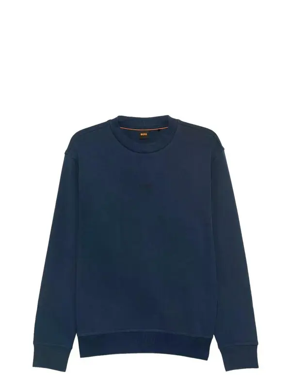 BOSS Logo-detail Sweatshirt - Blue
