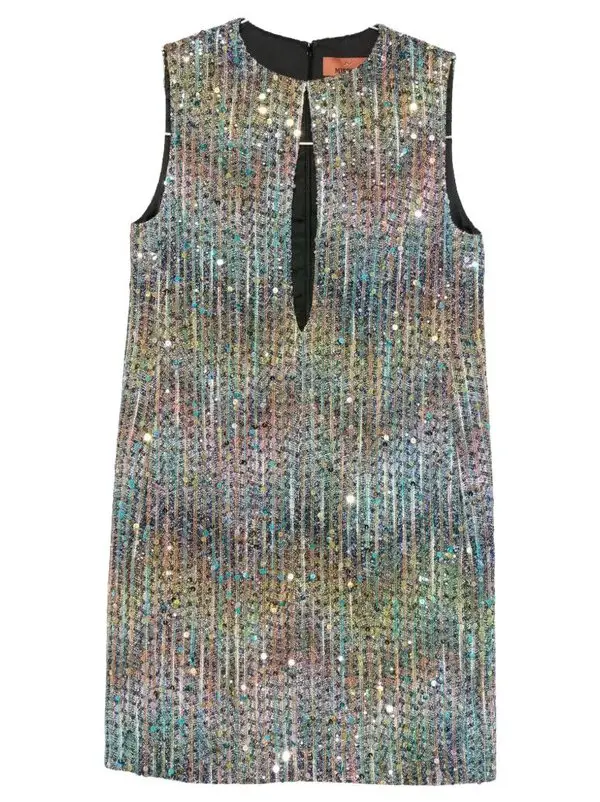Missoni Sequin-embellished Metallic-thread Mini Dress - Pink