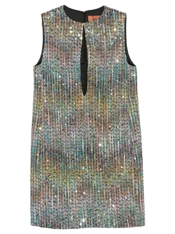 Missoni Sequin-embellished Metallic-thread Mini Dress - Pink