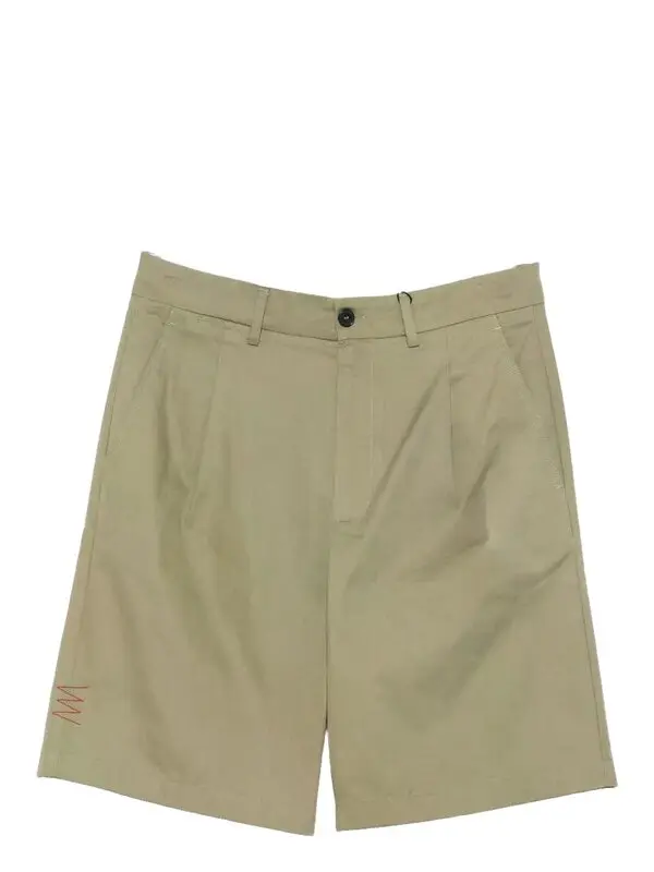 AMARANTO Belt-loops Shorts - Green