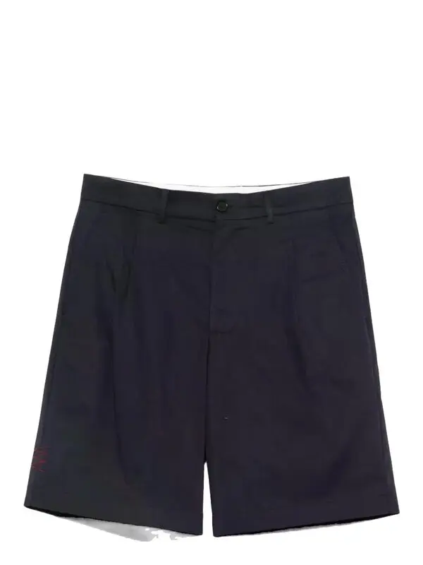 AMARANTO Belt-loops Shorts - Blue