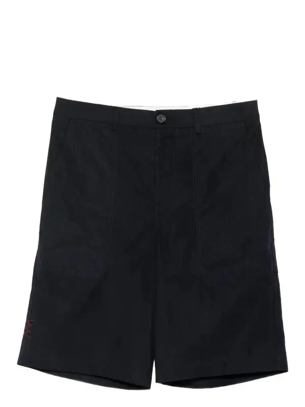 AMARANTO Belt-loops Shorts - Blue