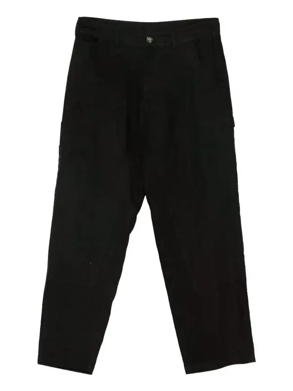 AMARANTO Belt-loops Trousers - Black