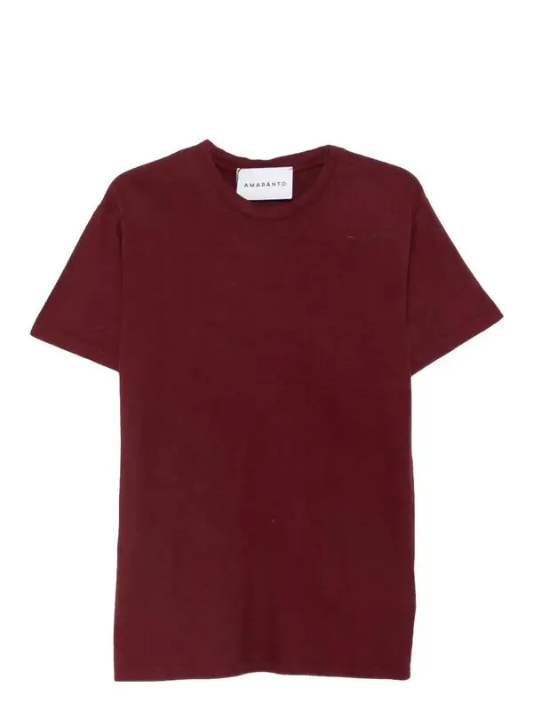 AMARANTO Crew-neck T-shirt - Red
