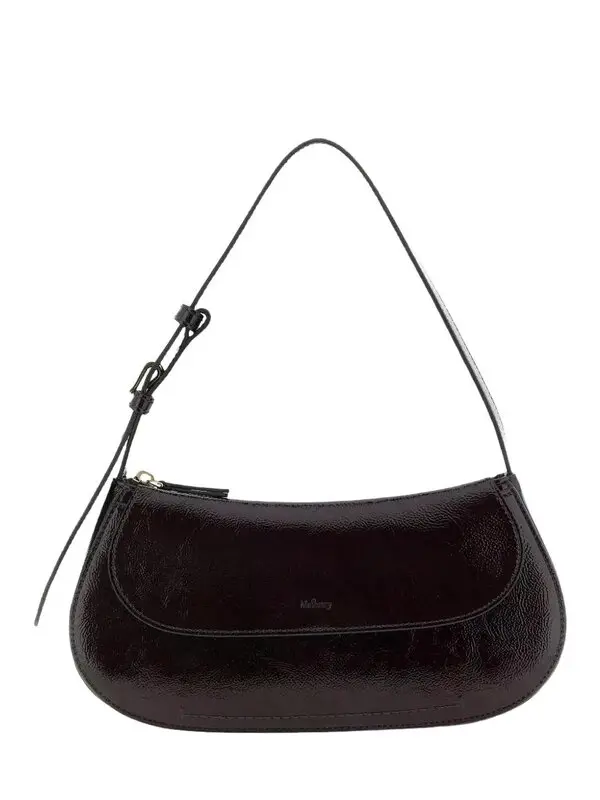 Mulberry Clovelly Patent Shoulder Bag - Brown