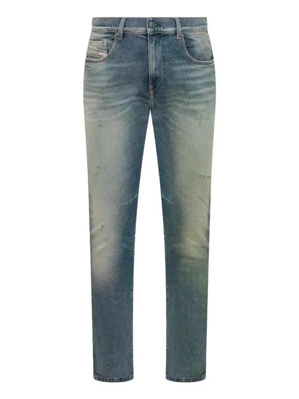 DIESEL® D-strukt Button-fastening Jeans - Blue