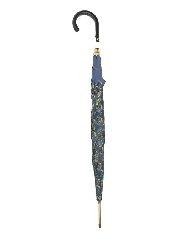 Versace 1990s Printed Umbrella - Blue