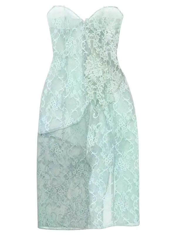 Acne Studios Lace Midi Dress - Blue