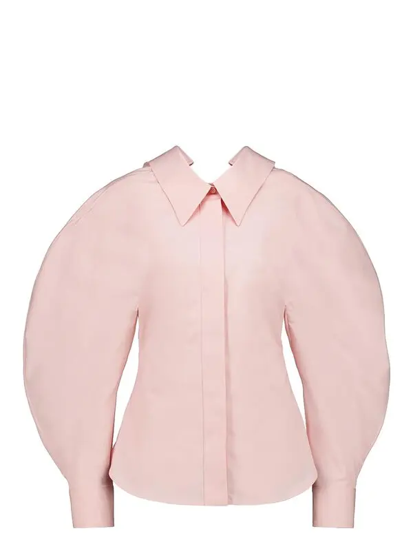 Givenchy Silk Slashed Poplin Shirt - Pink
