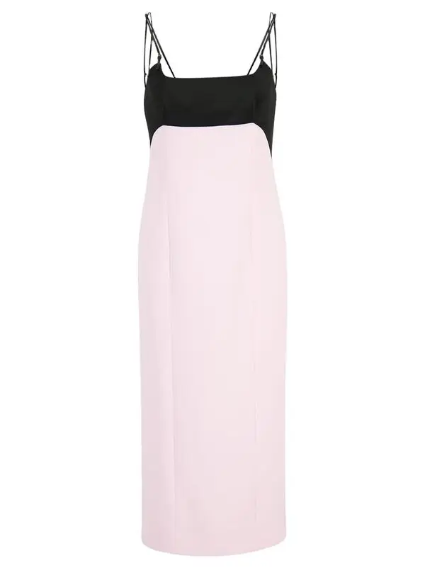 TOM FORD Pencil Dress With Leather Straps - Pink