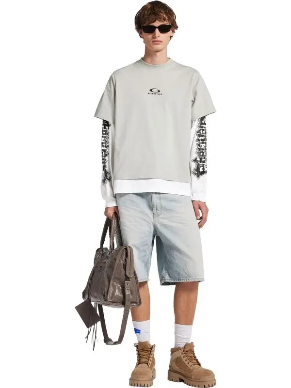 Balenciaga Hybrid Double T-shirt - Grey